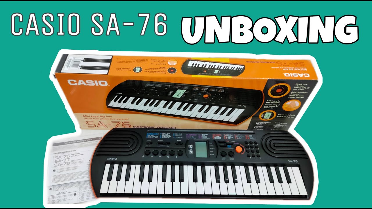 CASIO SA-76 UNBOXING - YouTube