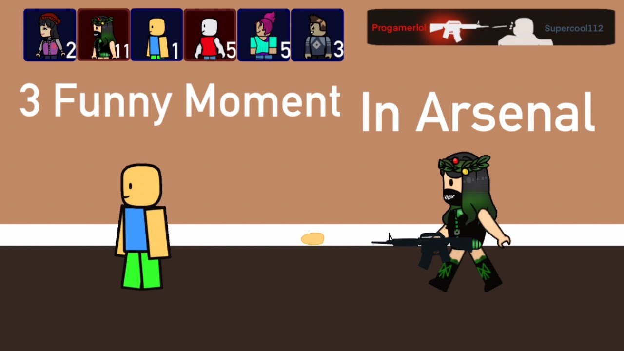 3 Funny Moments In Arsenal! || Roblox Animation Story #14 - YouTube