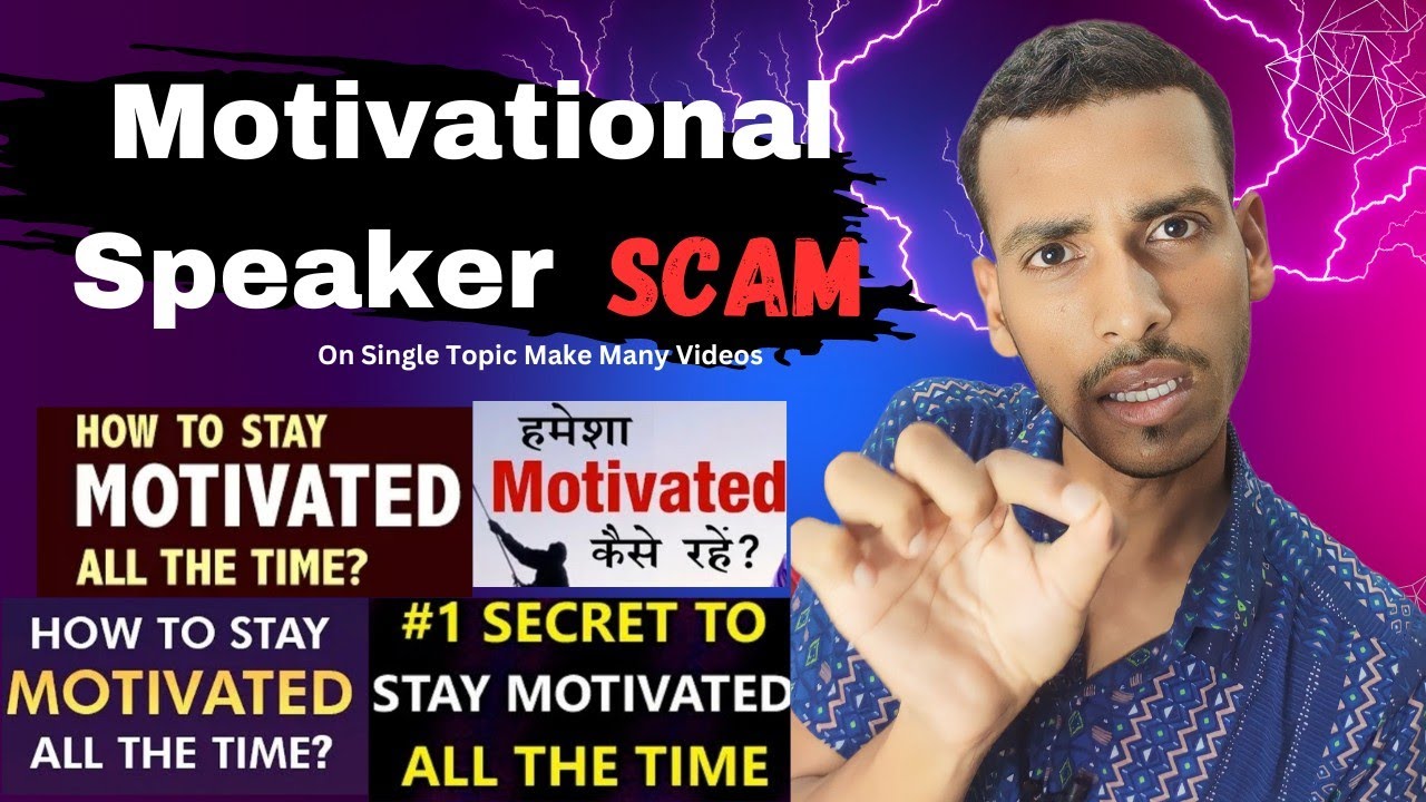 Motivational Speaker SCAM -(watch till end) - YouTube