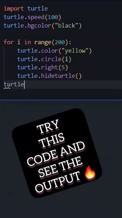 Turtle Programming In Python Check Out This Codepython Shorts Coding Learncomputerwithrcs