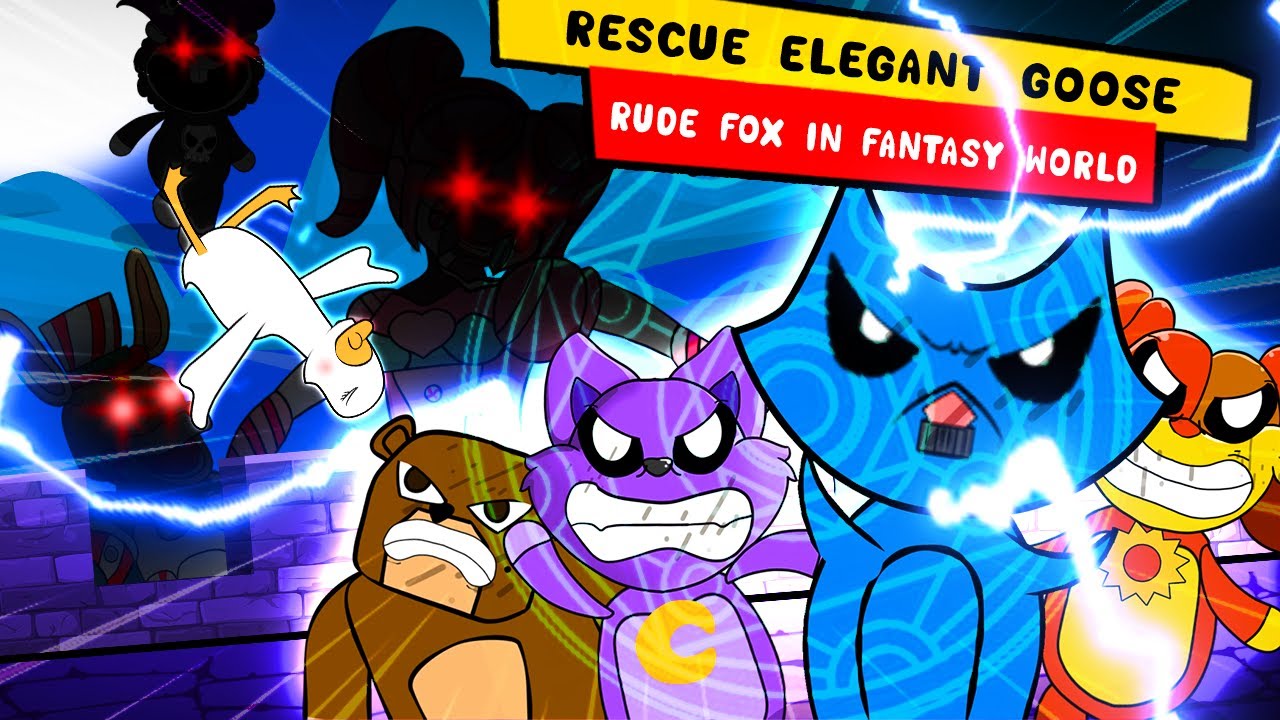 💪Rude Fox, Gruff Bear, Catnap & Dogday Return! Rescuing Elegant Goose ...