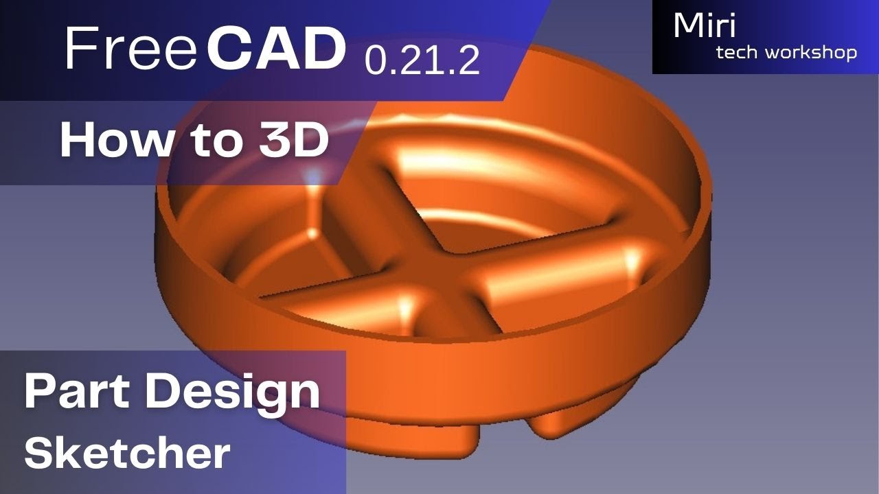 FreeCAD part #126 2024 A container with a shaped bottom - YouTube