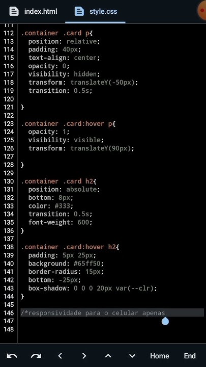 Card 20 Html é Css Pt2 Html Css Celular Python Programming Javascript Youtube