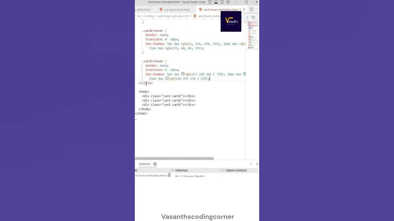 Card Hover Animations Using Html Css Elevate Your Web Design Html Csstutorial Css Youtube