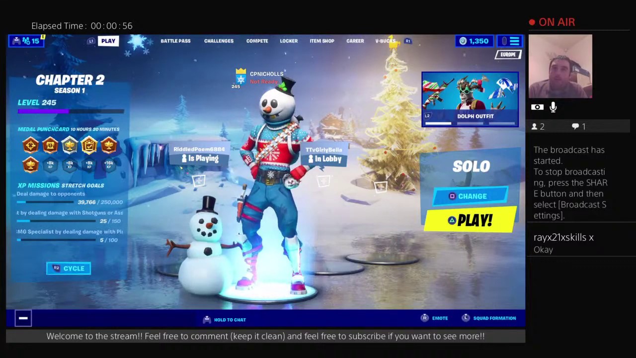Fortnite: Snow Day Emote Challenge!! - YouTube