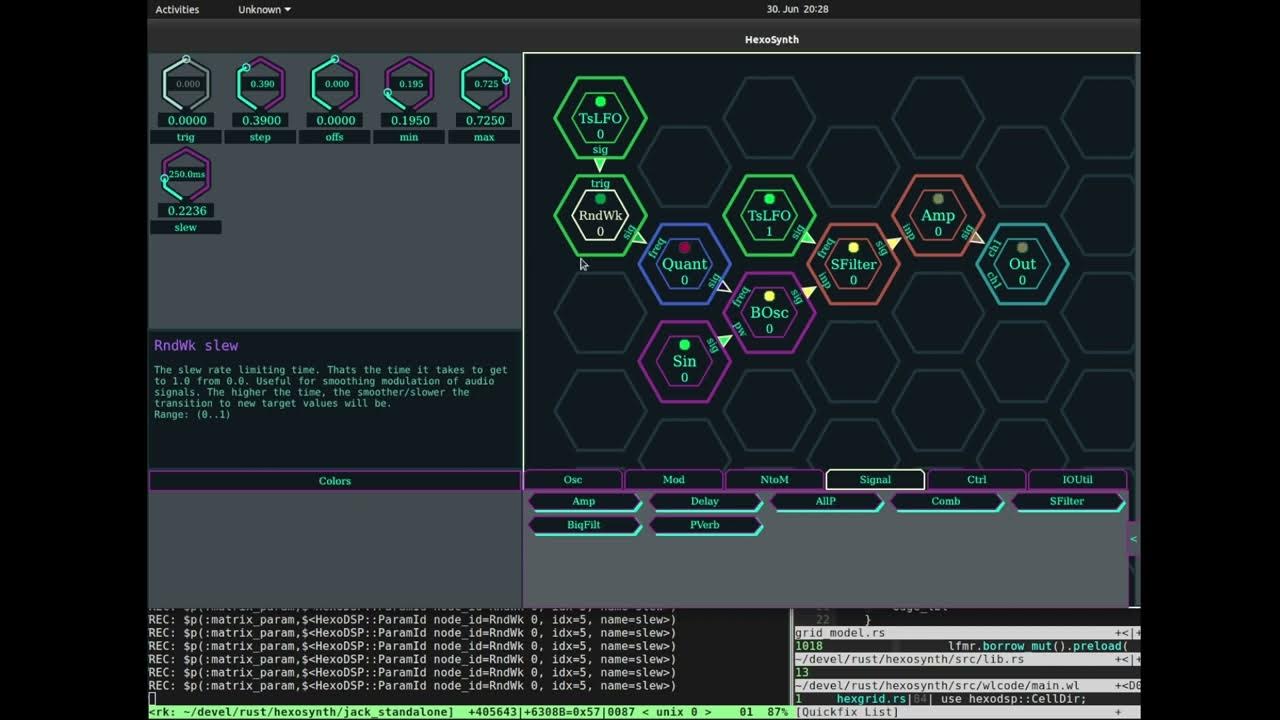 HexoSynth Modular - Dev Sample 2022-06-30 - YouTube