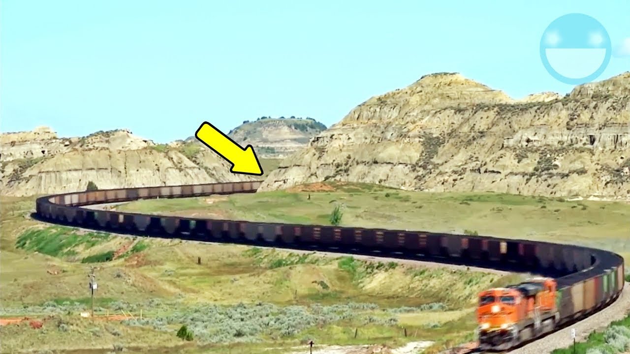 Los Trenes Más Largos del Mundo que si no Graban Nadie Creería - YouTube
