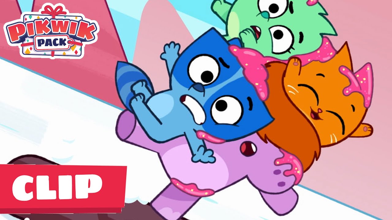 Chasing the Package Down A Snowy Mountain 🎁 Pikwik Pack Season 1 ...