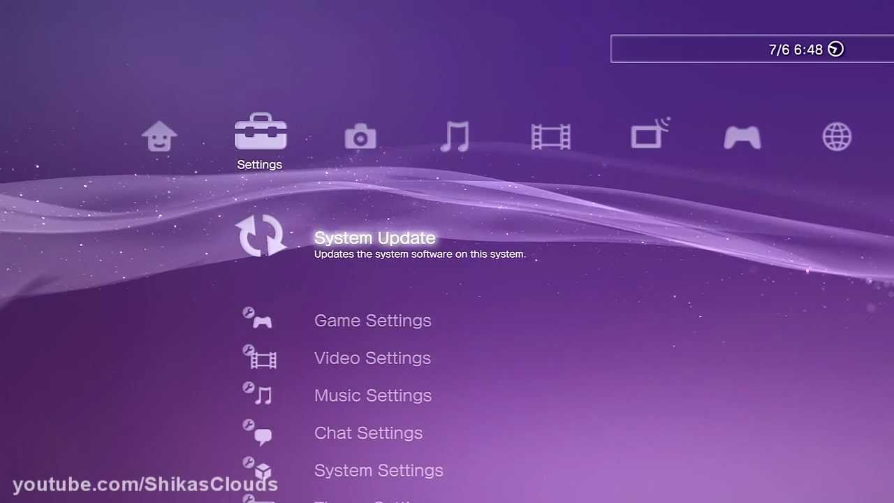 PSN Firmware Patch Ver. 3.65 - YouTube