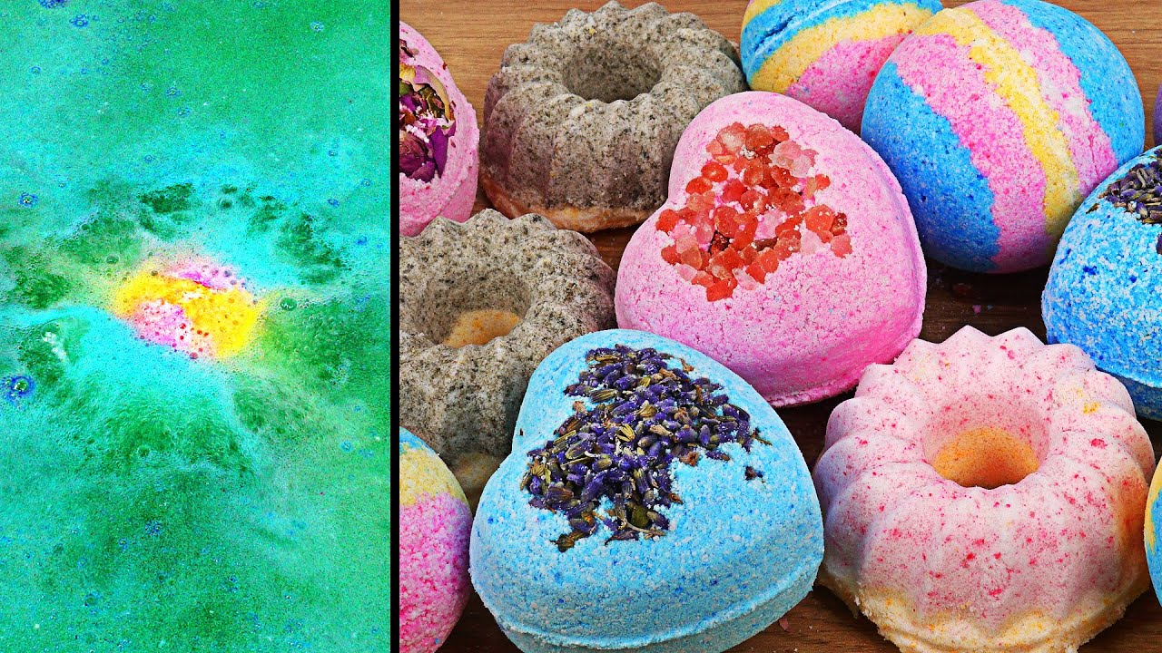 How to make a colorful bath bomb? | TOBiART - YouTube