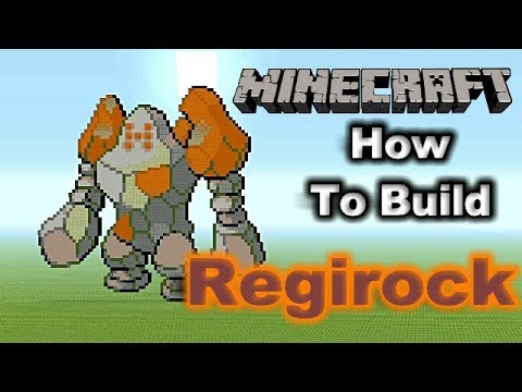 Minecraft Pixel Art Tutorial - How To Build Regirock (Pokemon) - YouTube