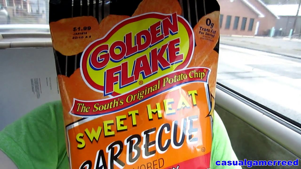 Reed Reviews Golden Flake Sweet Heat Flavored Potato Chips - YouTube