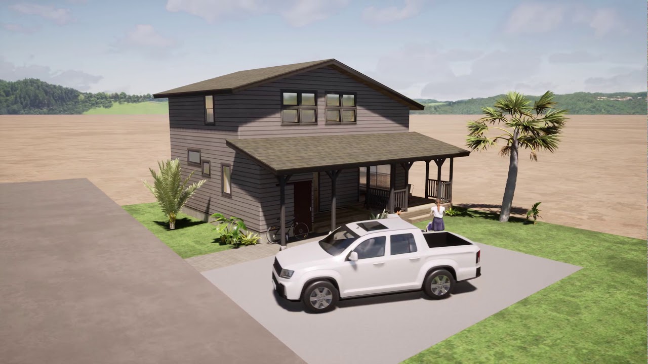 ARCHITREND ZERO X Twinmotion 外観パース動画（テスト 9） - YouTube