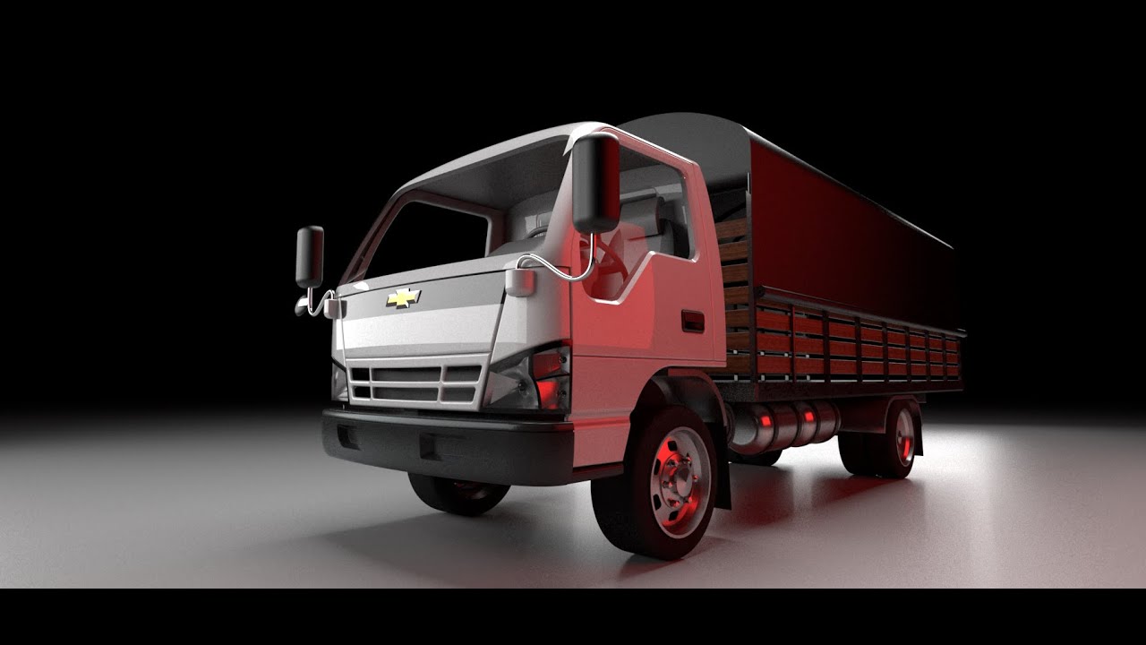 Chevrolet NKR modeled in Rhinoceros - Time lapse - - YouTube
