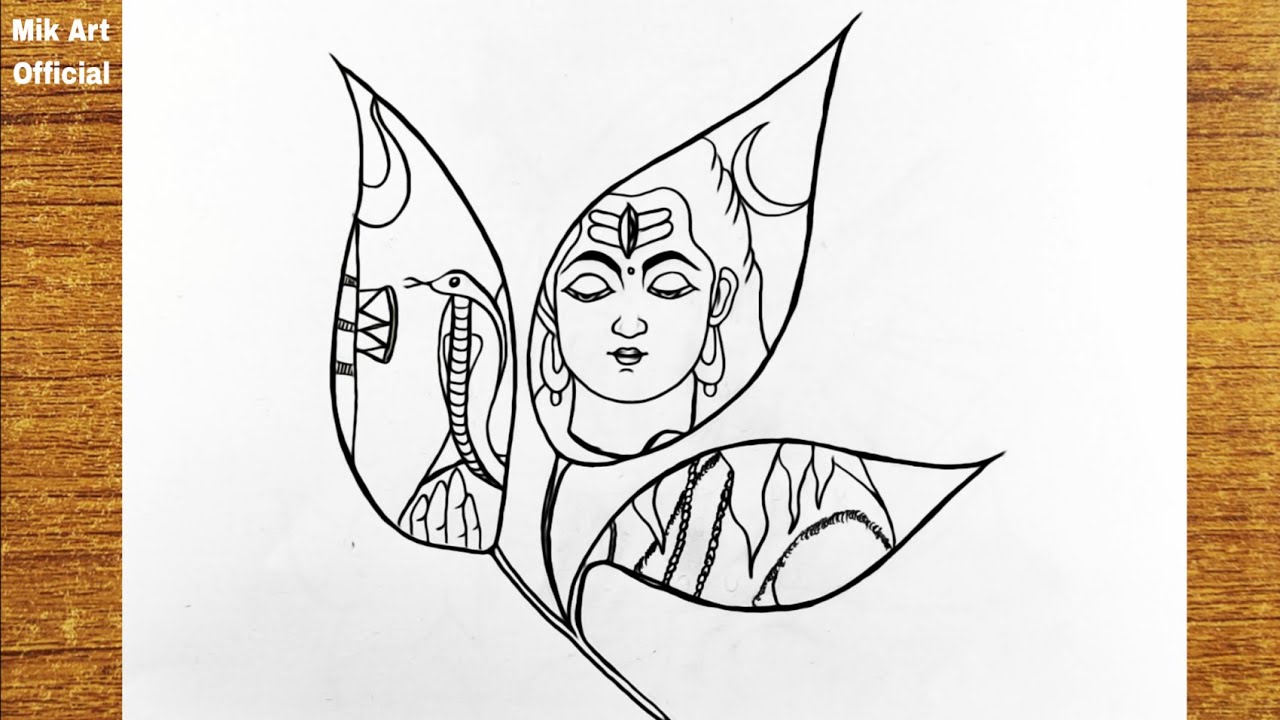 Easy Lord Mahadev Drawing | Lord Shiva Drawing Step by Step | How to ...