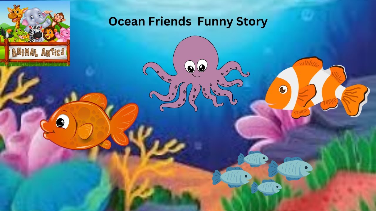 Underwater story time for kids| Learn Sea animal's names in English ...