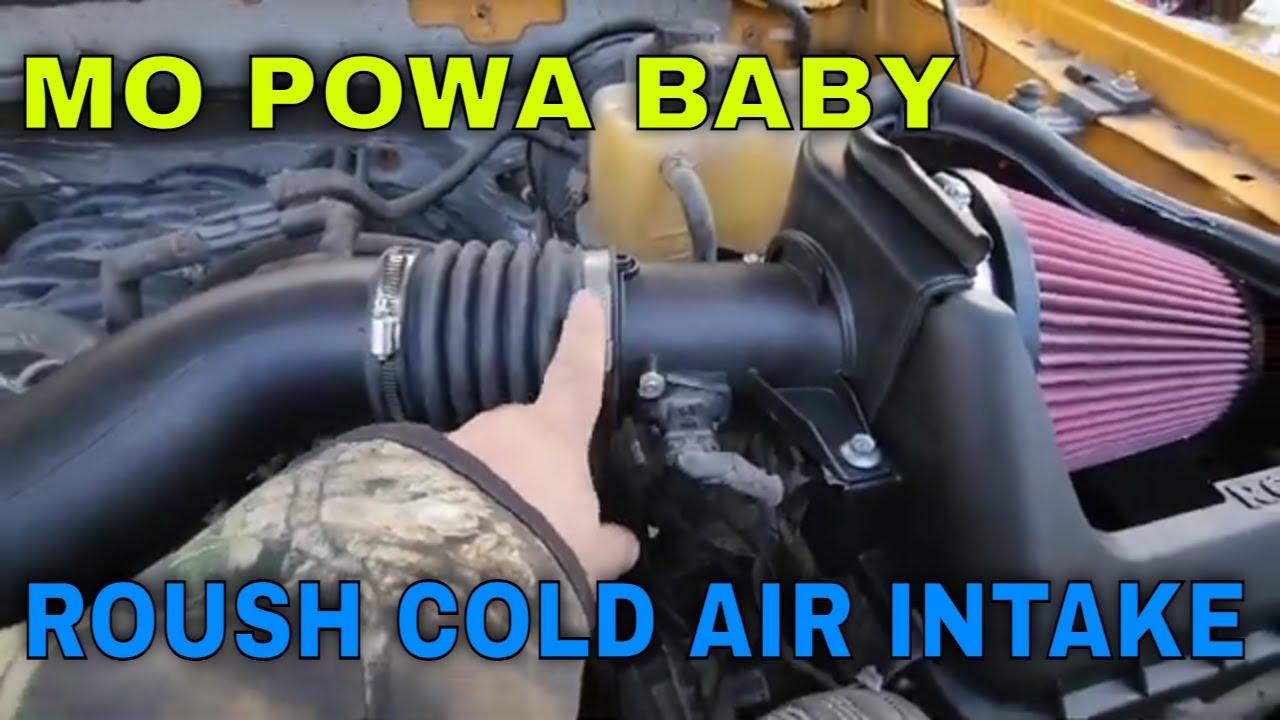 ford f150 gets ROUSH cold AIR intake SOUNDS AMAZING - YouTube