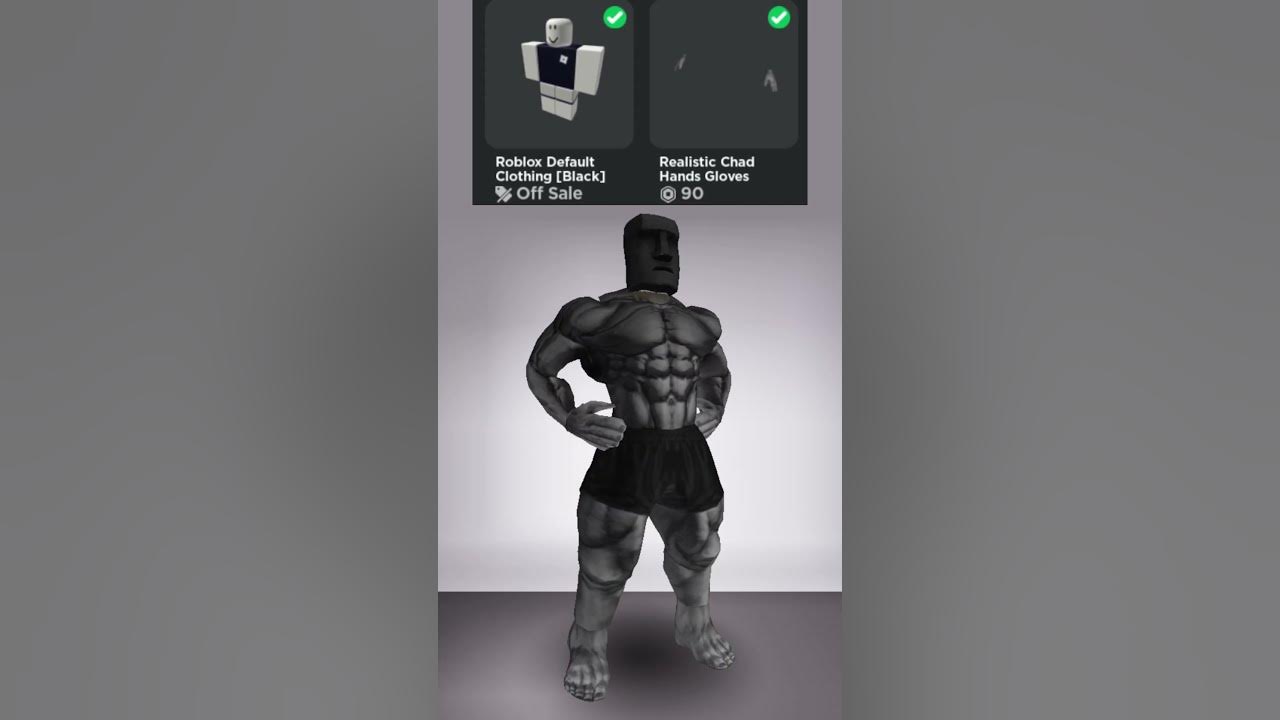 Making roblox GigaChad Moai avatar idea!🗿🗿#roblox #gaming #recommended #gigachad #meme #shorts ...
