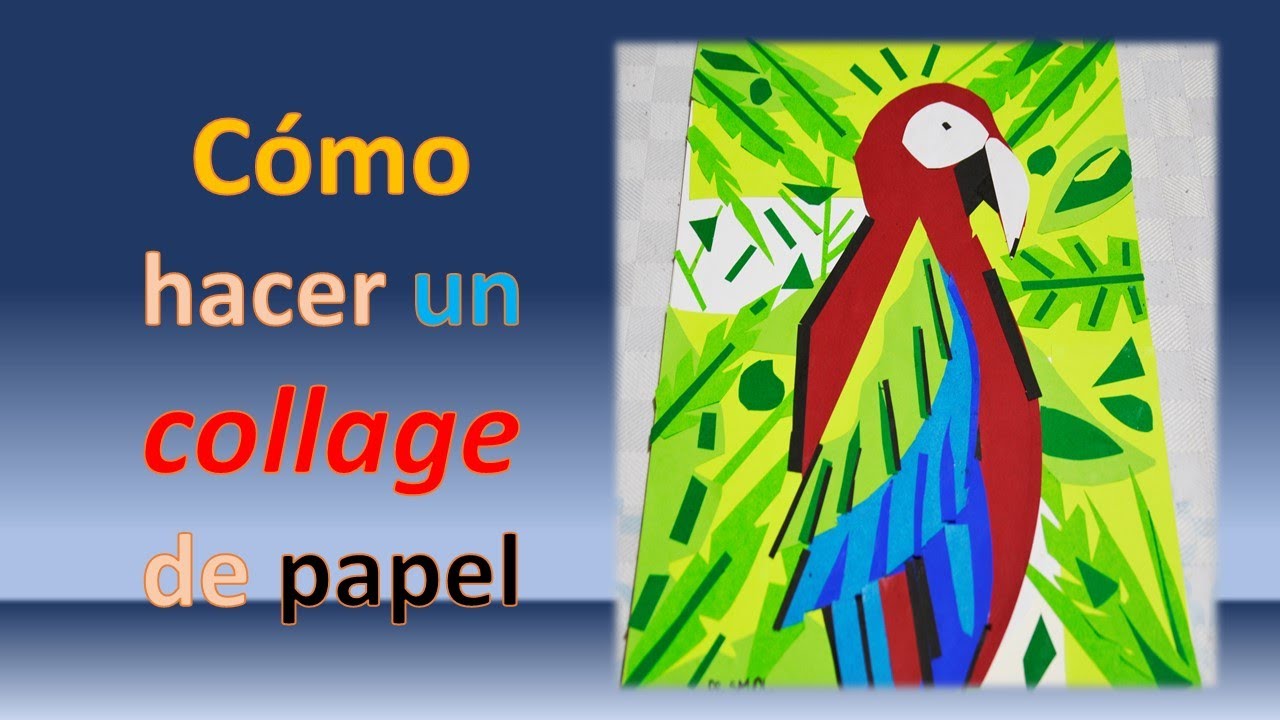 Manualidades / Cómo hacer un collage de papel - YouTube