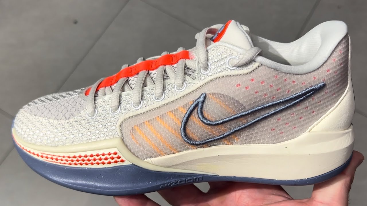 Nike Sabrina 1 Grounded Light Bone Womens Basketball Shoes - YouTube