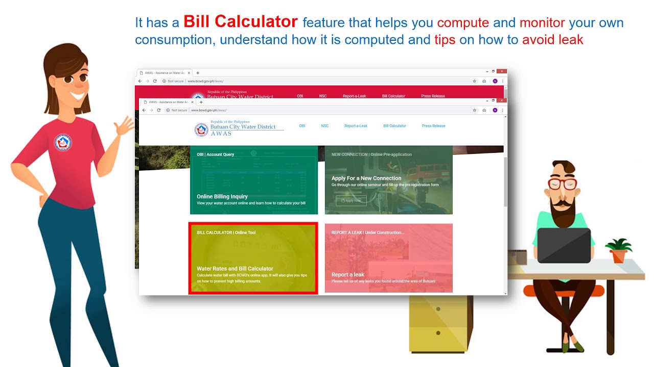 BCWD AWAS and Online NSC Application - YouTube