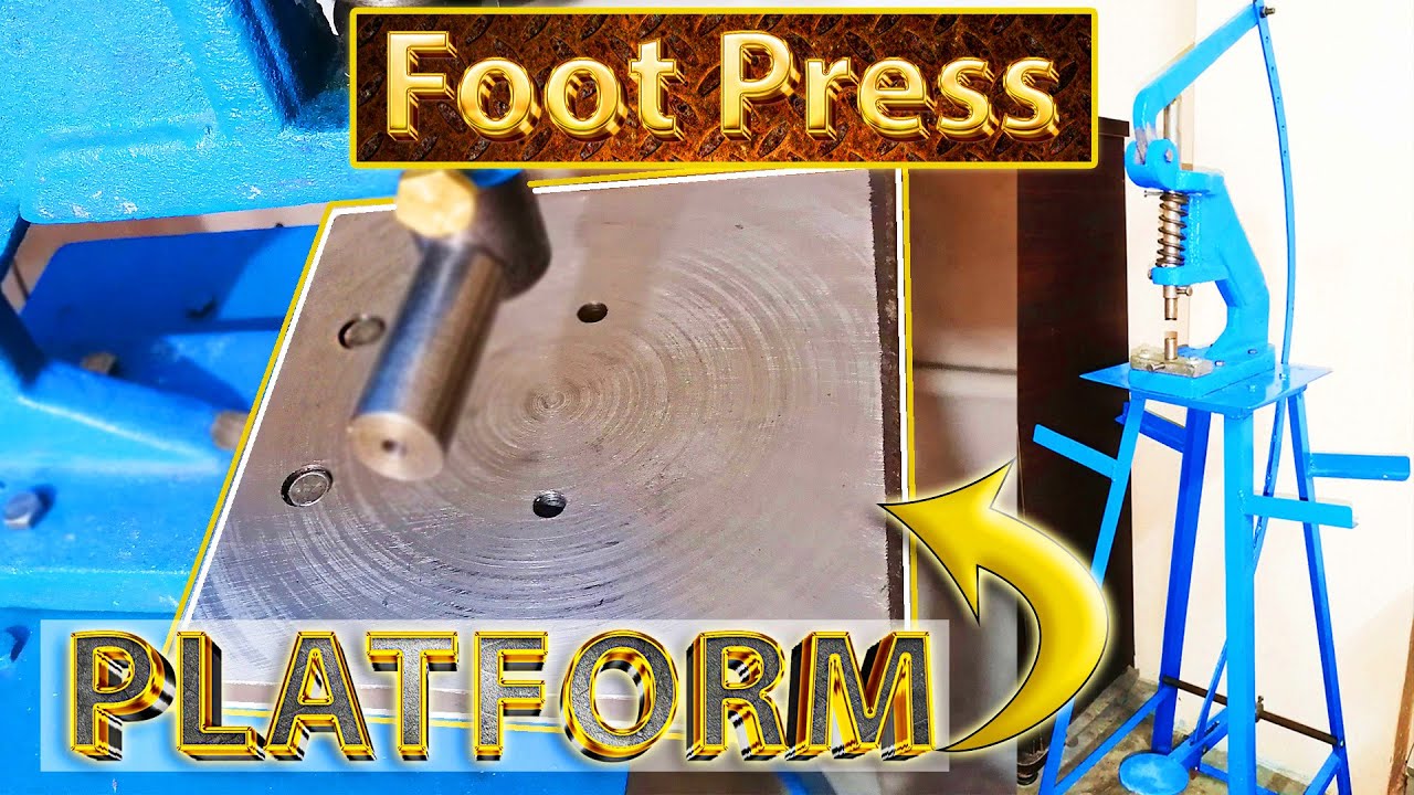 Ring bending foot press. - YouTube