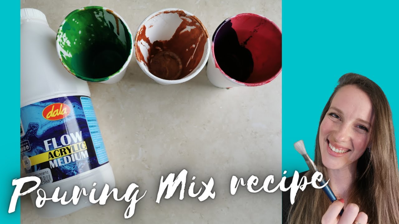 Acrylic pouring mix recipe & what not to do - YouTube