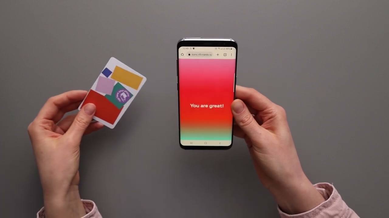 Interactive greeting cards printed on ISBC RFID Paper - YouTube