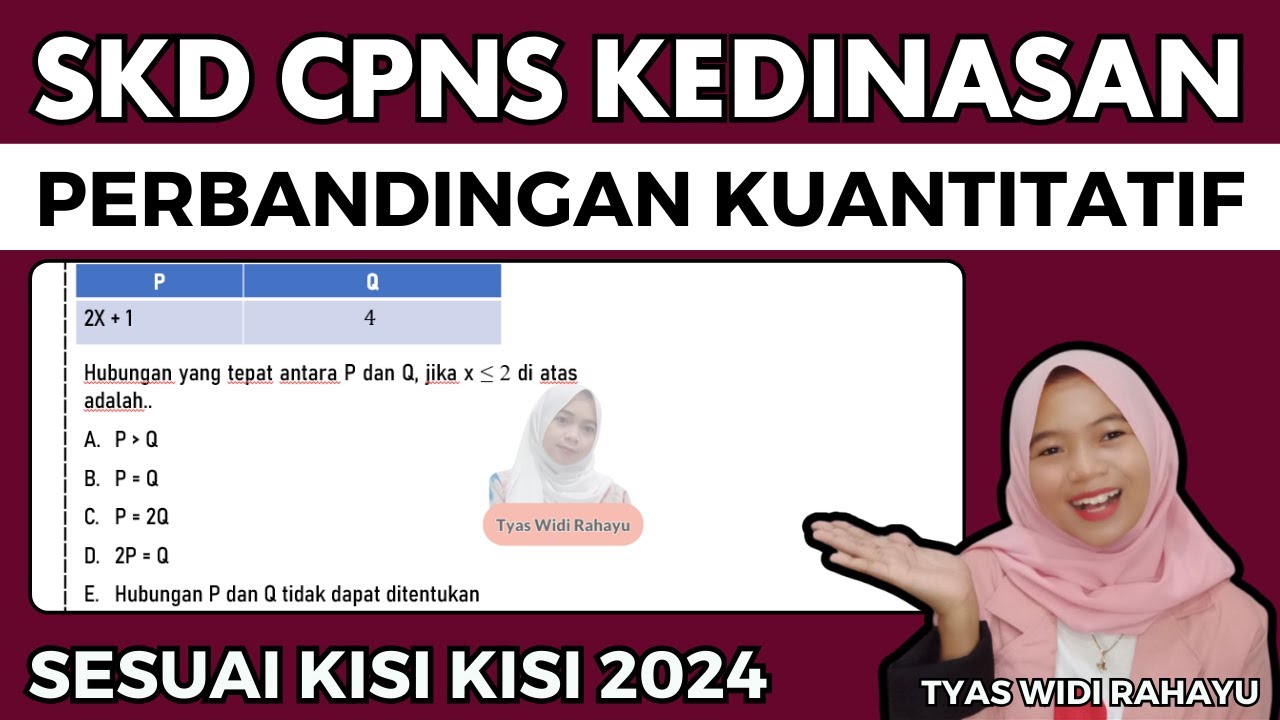 FR SOAL TIU SKD CPNS DAN KEDINASAN 2024 PERBANDINGAN KUANTITATIF - YouTube