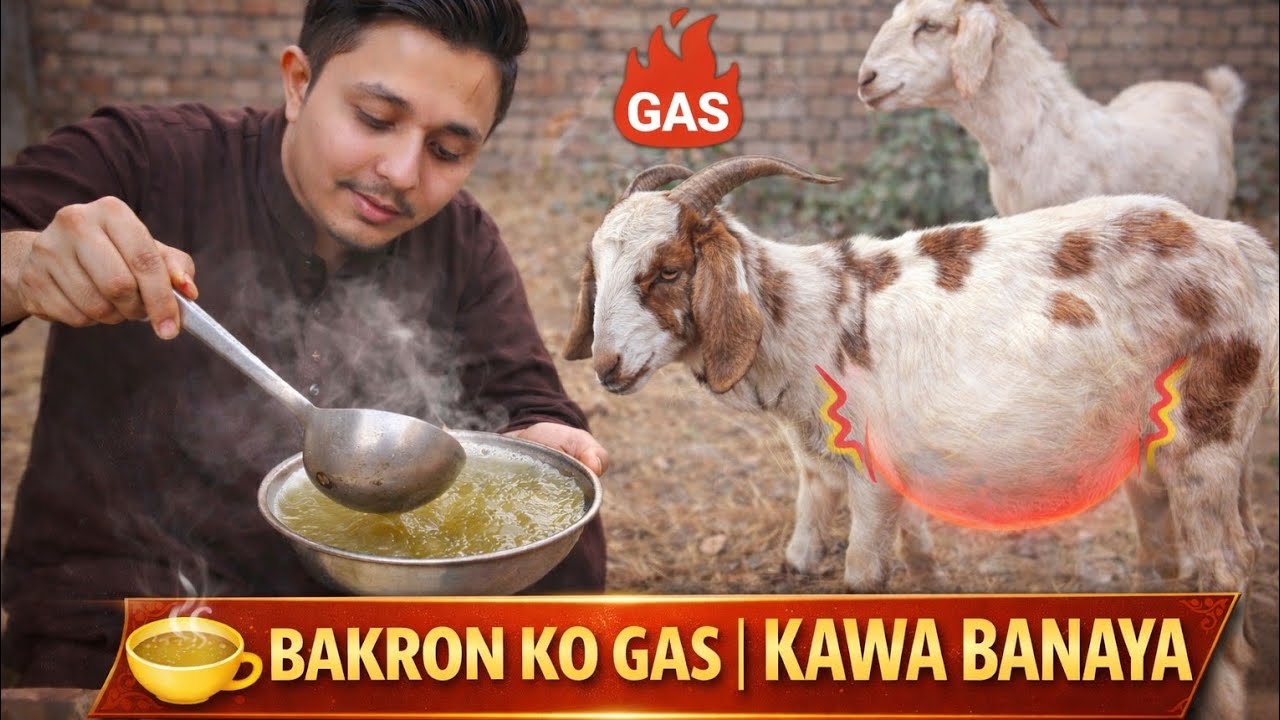 Bakron Ki Gas Ka Ilaj | Desi Kawa Bana Kar Pilaya | 100% Faida - YouTube