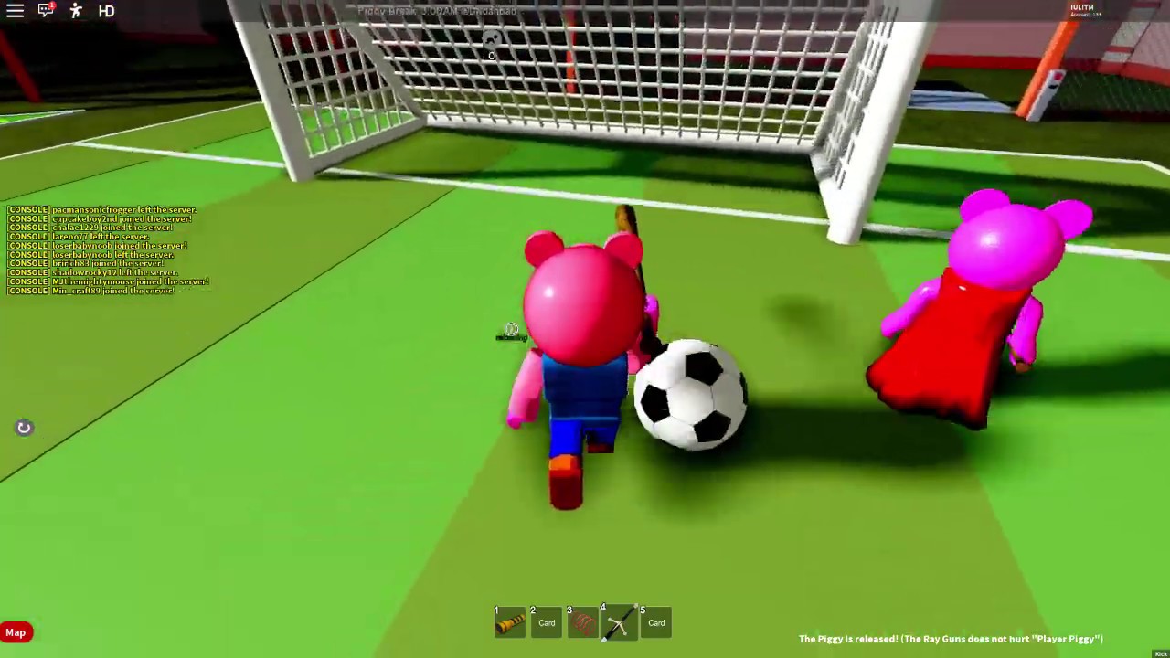 Roblox Piggy George Pig playing Football - Roblox Piggy Funny - YouTube