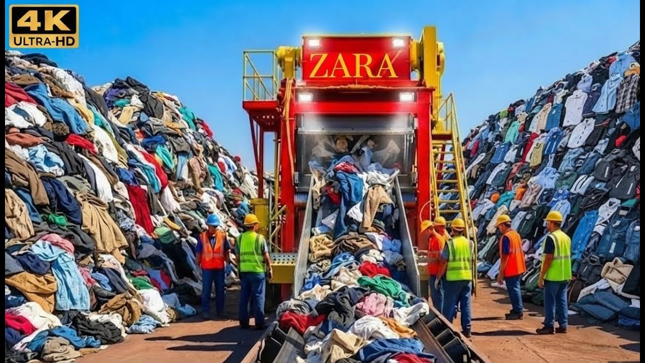 ZARA’s Secret Recycling Machine EXPOSED - How ZARA Turns Old Clothes ...