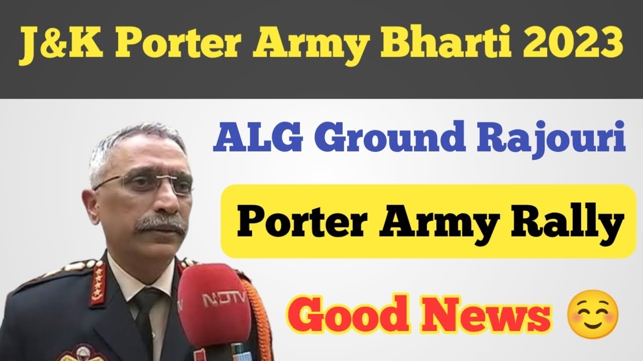 J&K Porter Army Bharti 2023 ll ALG Ground Rajouri Porter Army Rally ll ...