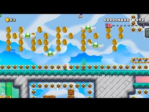 【SMM2】HAPPY place byわぎゃっと (+WR) - YouTube