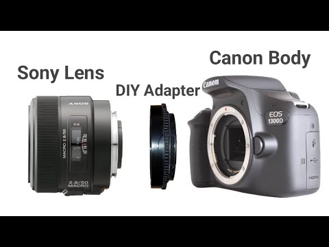 Sony Lens to Canon Body Adapter || Sony Lens to Canon || Camera Lens ...