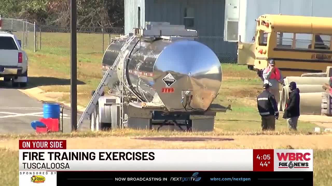 Fire training exercises in Tuscaloosa - YouTube