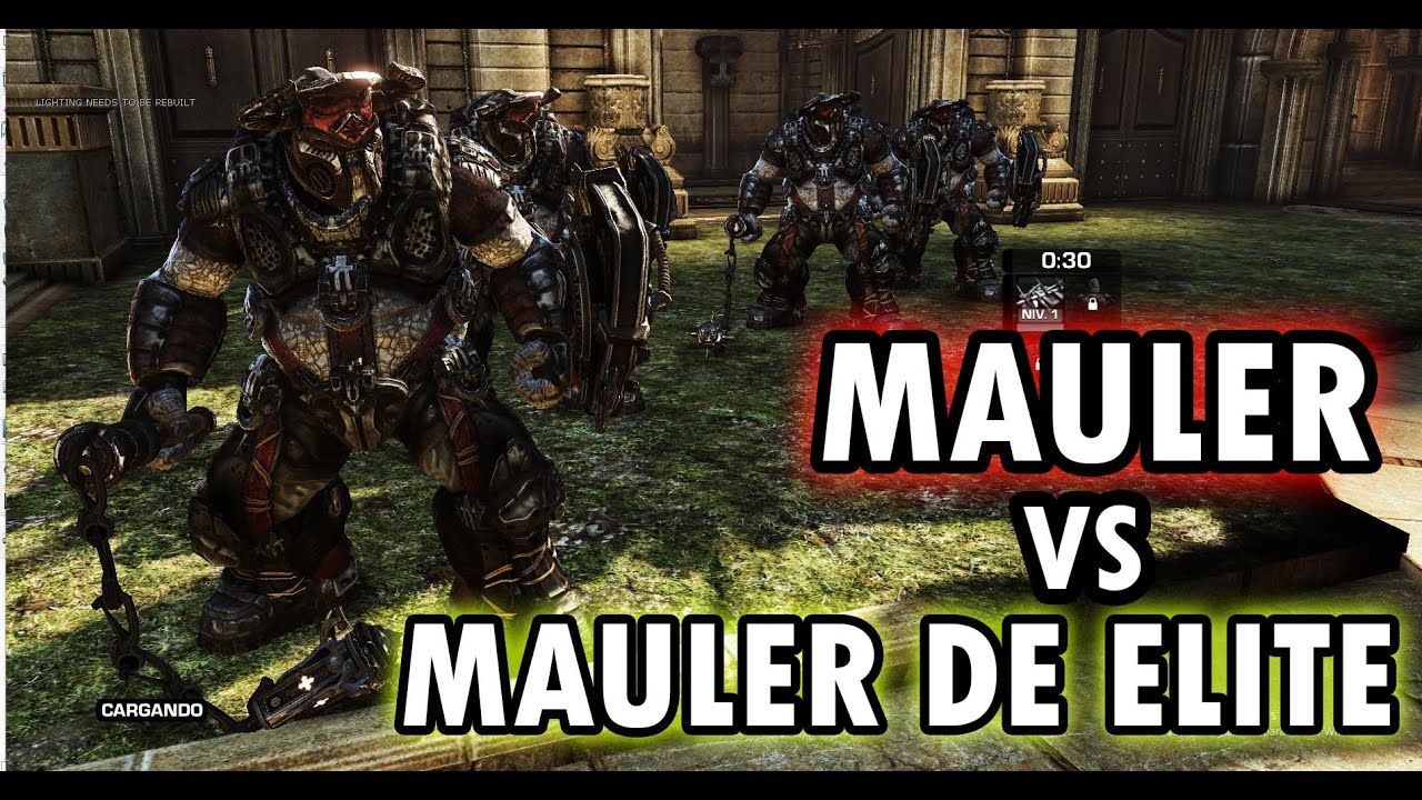 MAULER DE ELITE VS MAULER Y BERSERKER EN GEARS OF WAR - YouTube