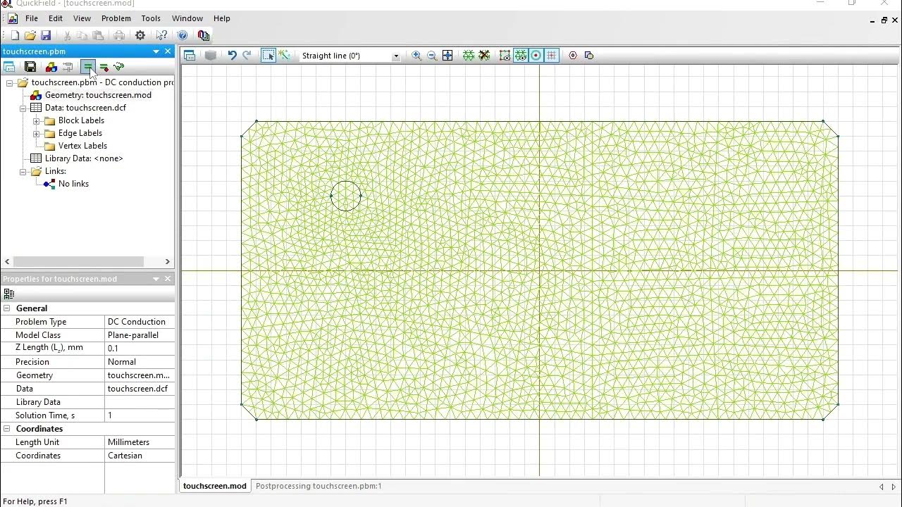 Touchscreen simulation using QuickField FEA software - YouTube
