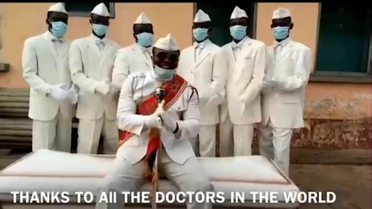 Ghana Coffin Dancers thanking doctors for their hard work and warn ...