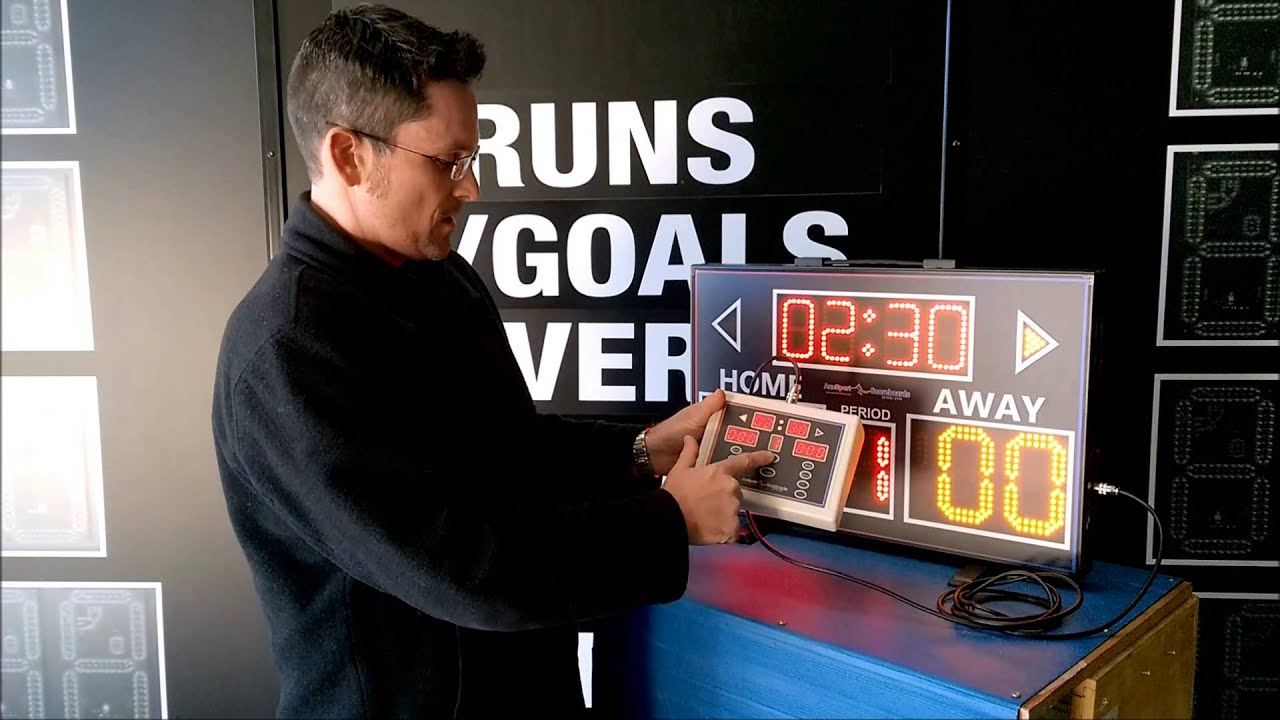 Portaboard - Portable Scoreboard by AusSport Scoreboards - YouTube