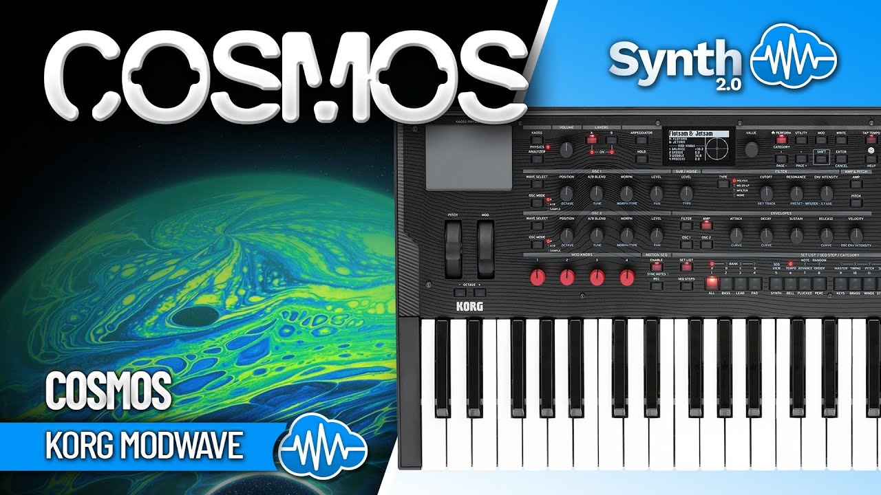 COSMOS SOUND BANK (40 new sounds) | KORG MODWAVE | SOUND LIBRARY - YouTube