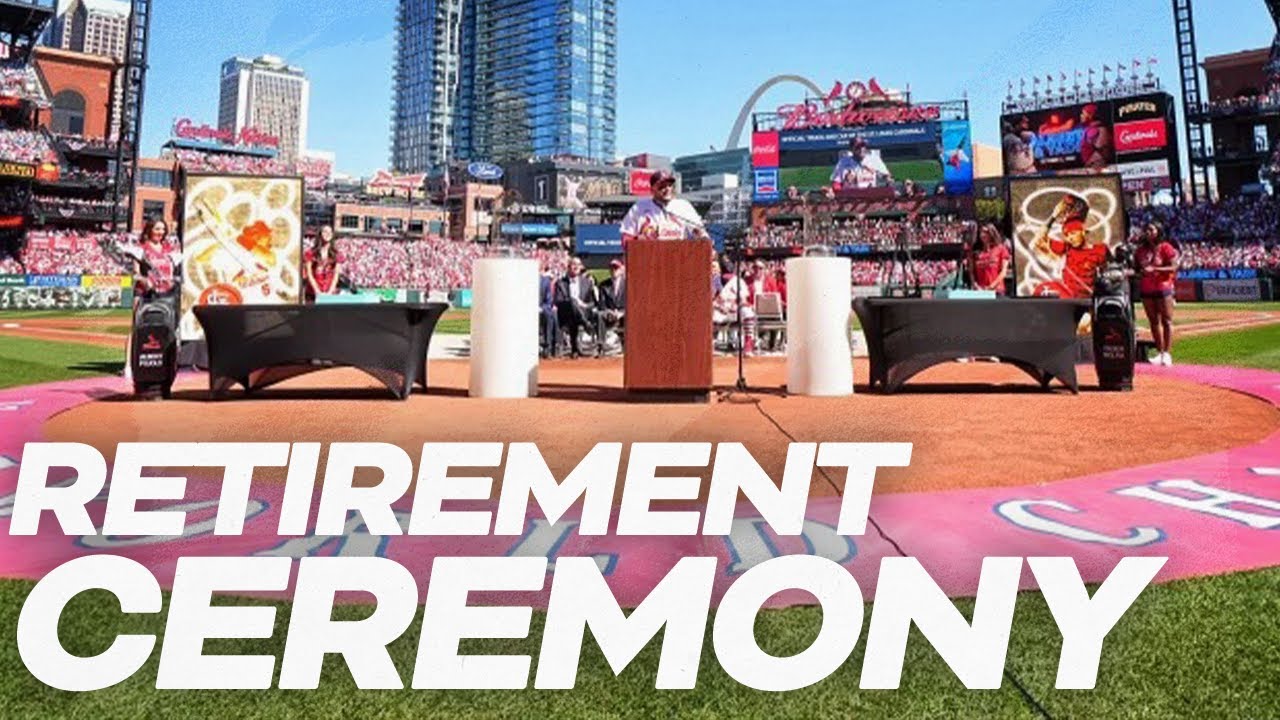 Full Retirement Ceremony: Molina and Pujols - YouTube