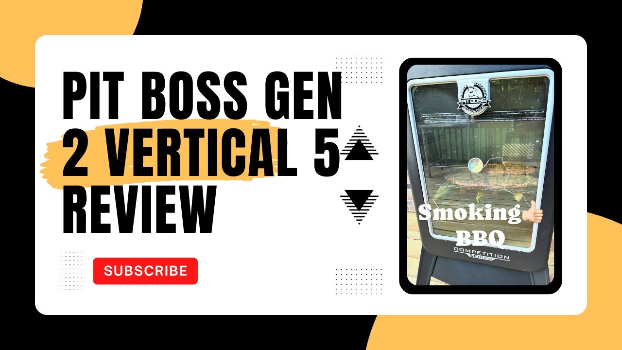Pit boss competition series Gen 2 vertical 5 pellet smoker - YouTube