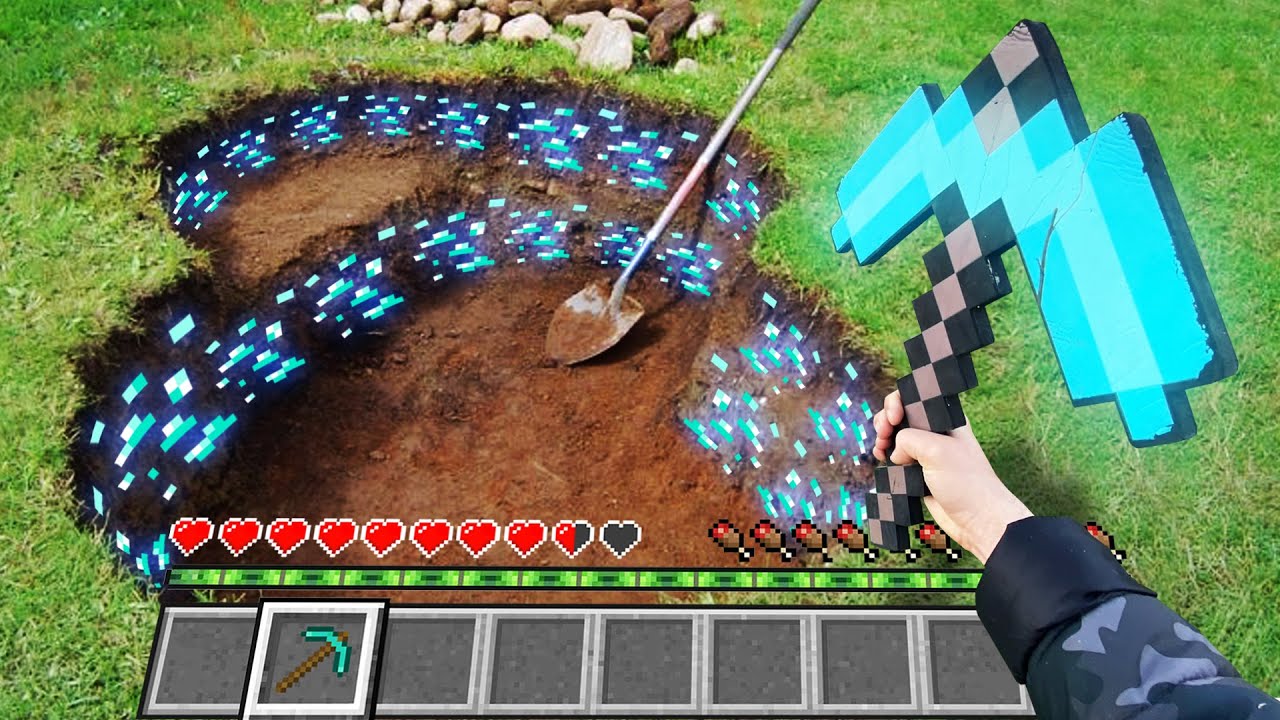 Minecraft in Real Life POV - HOW I FOUND DIAMONDS in REAL LIFE ? - YouTube