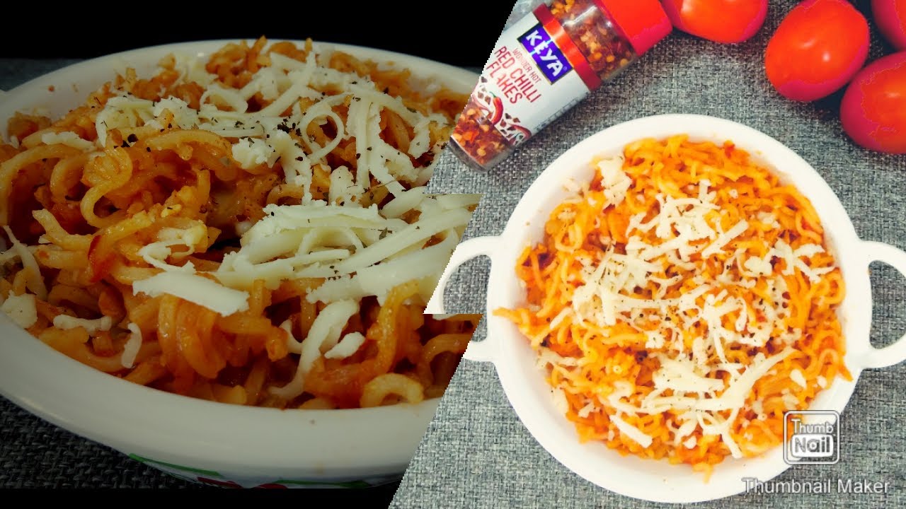 New Style Maggi Recipe| Cheesy Red Sauce Maggi | Best Maggi Recipe ...