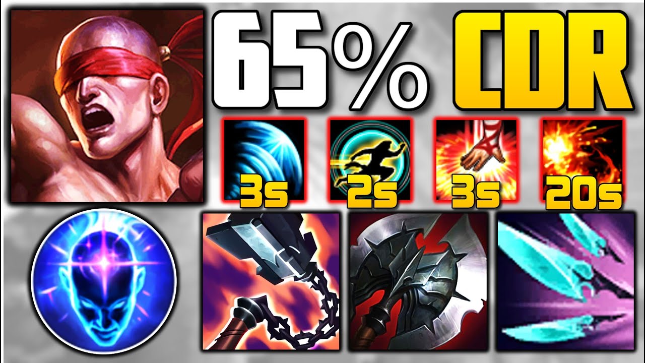 WHAT HAPPENS WHEN LEE SIN HITS 170 ABILITY HASTE?! (65% CDR REAL GAME ...