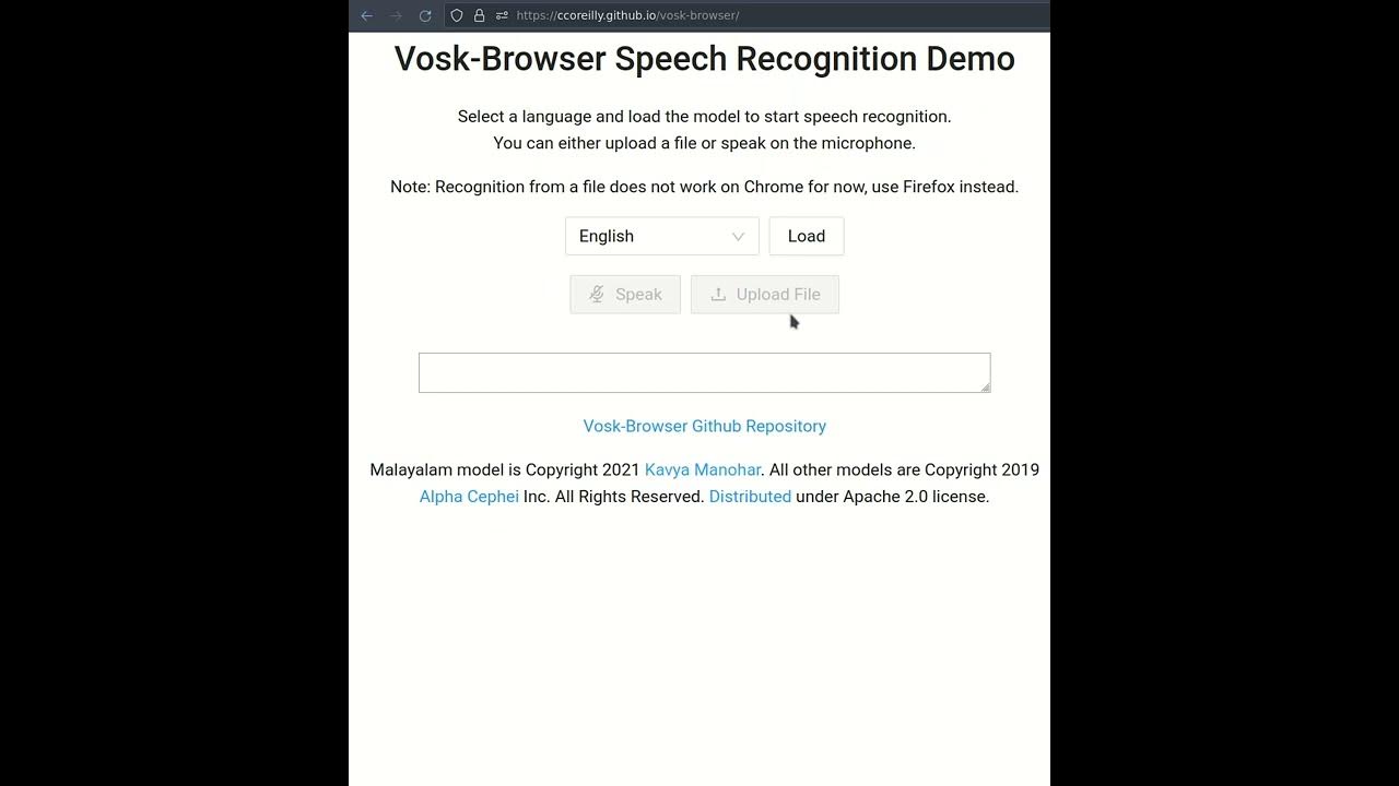 Vosk Malayalam Speech Recognition Demo - YouTube