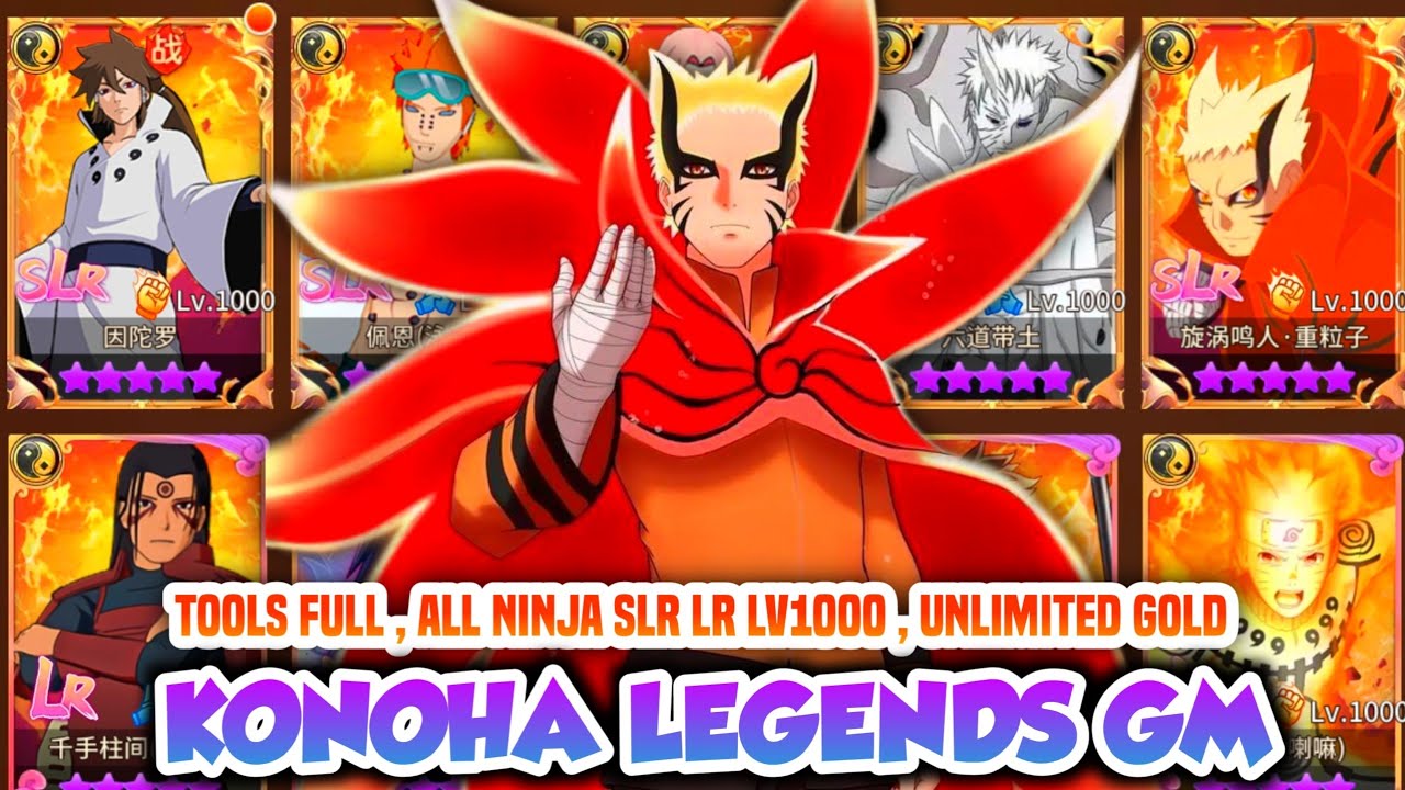 Update Konoha Legends CN Server GM - Full Gm Tools , Instant All Ninja Lv1000 , Unlimited Gold ...