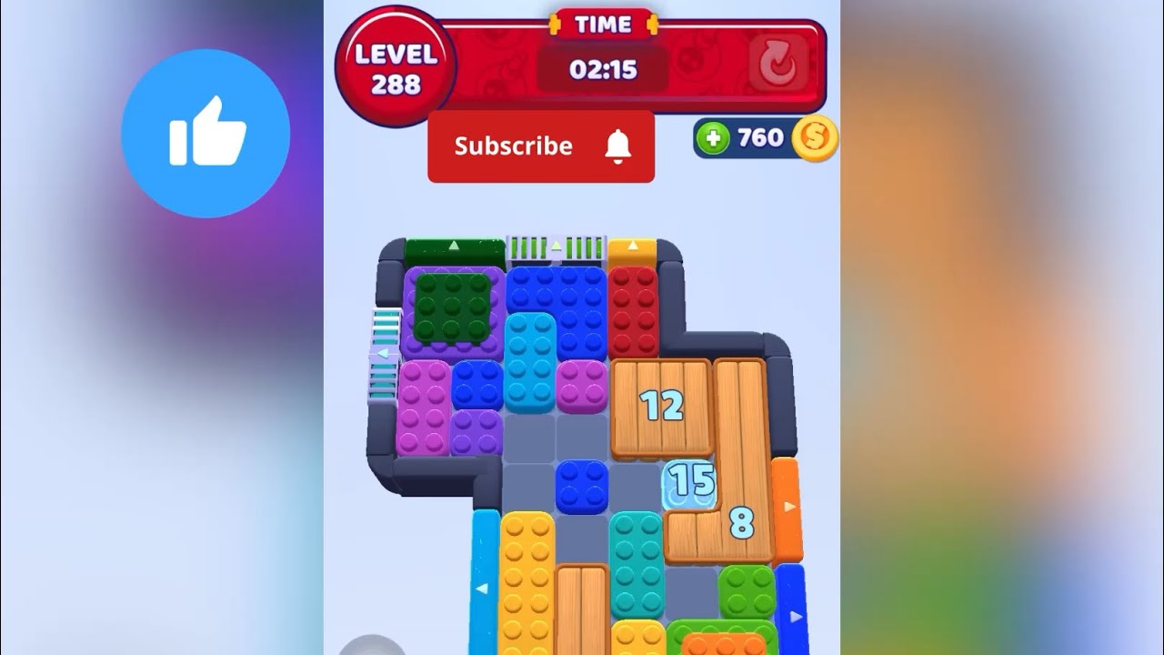 COLOR BLOCK JAM | LEVEL 288 Solution Walkthrough #subscribemychannel ...