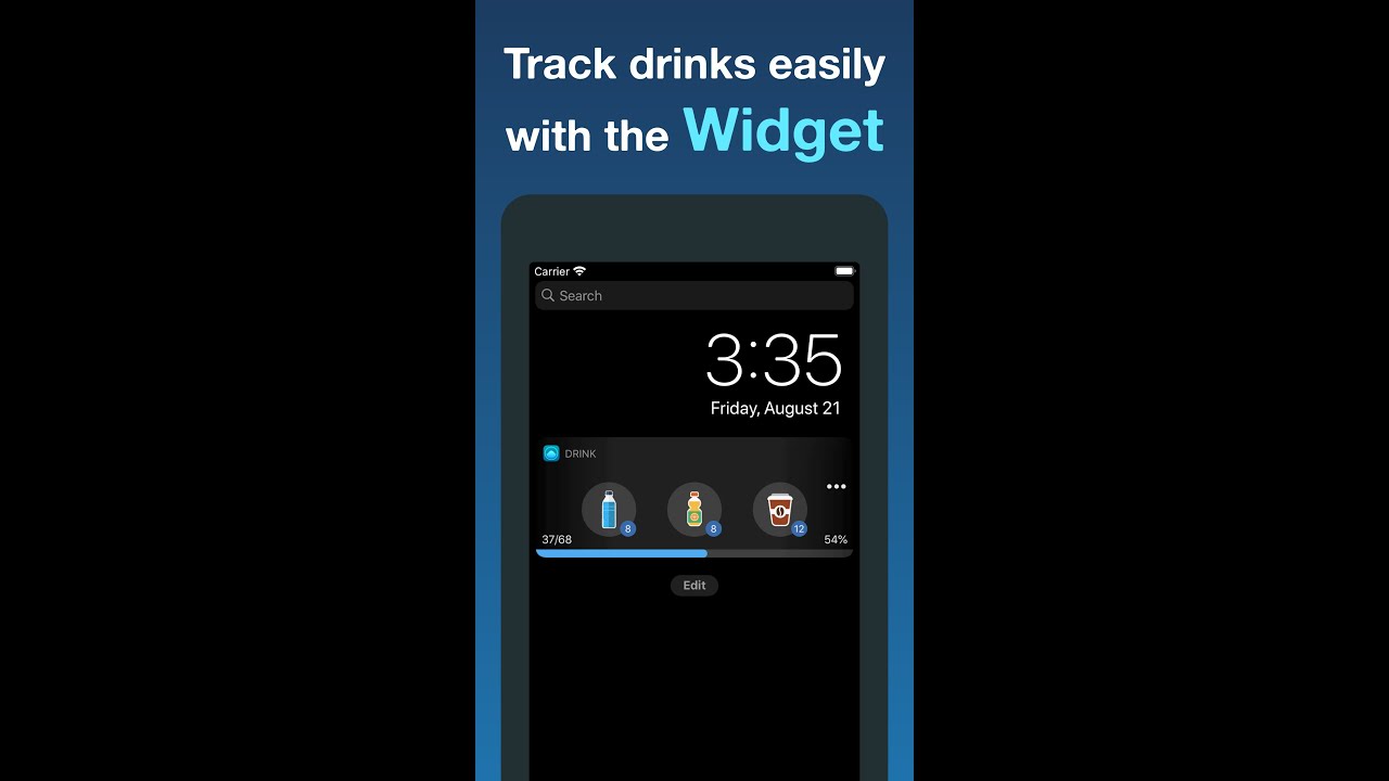 Input drinks faster with the Widget - YouTube